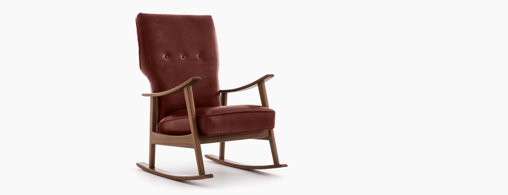 Keyser Leather Rocking Chair | Joybird